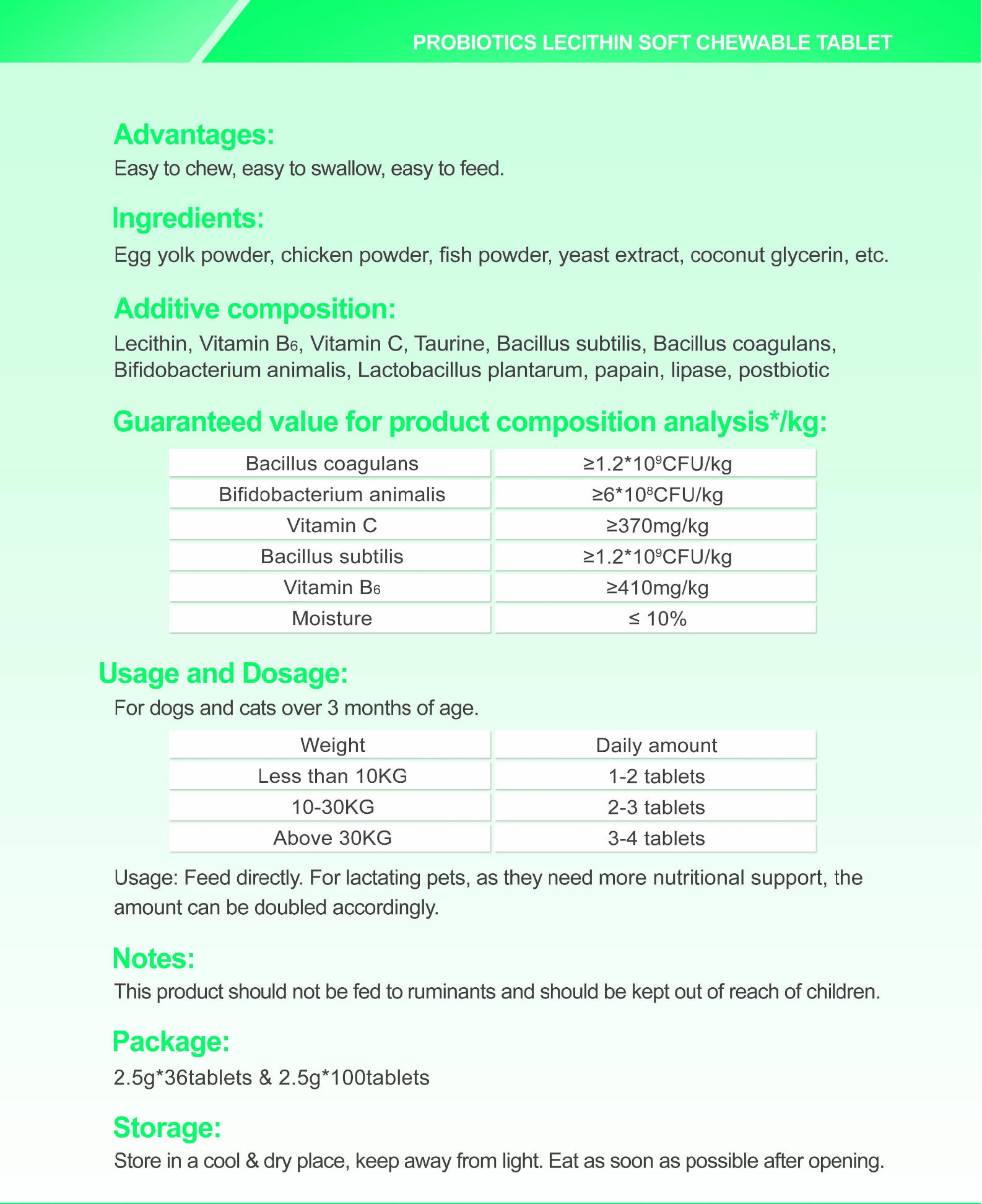 probiotics lecithin soft chewable tablet | Shandong Xinuo ...